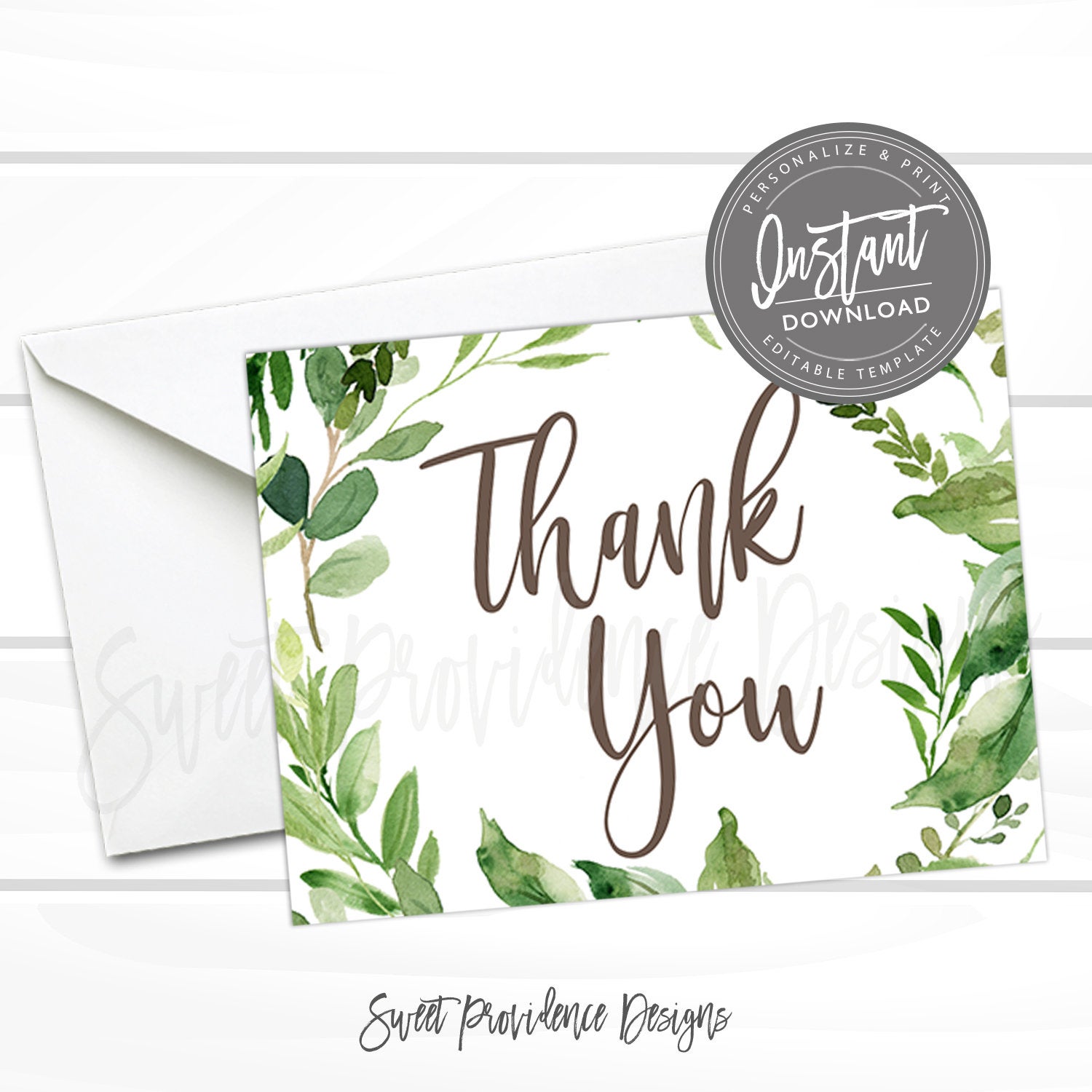 Botanical Thank You Card – Sweet Providence Designs